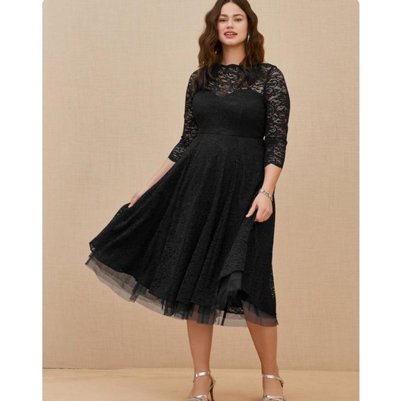 torrid | Dresses | Nwt Torrid Midi Lace Dress | Poshmark